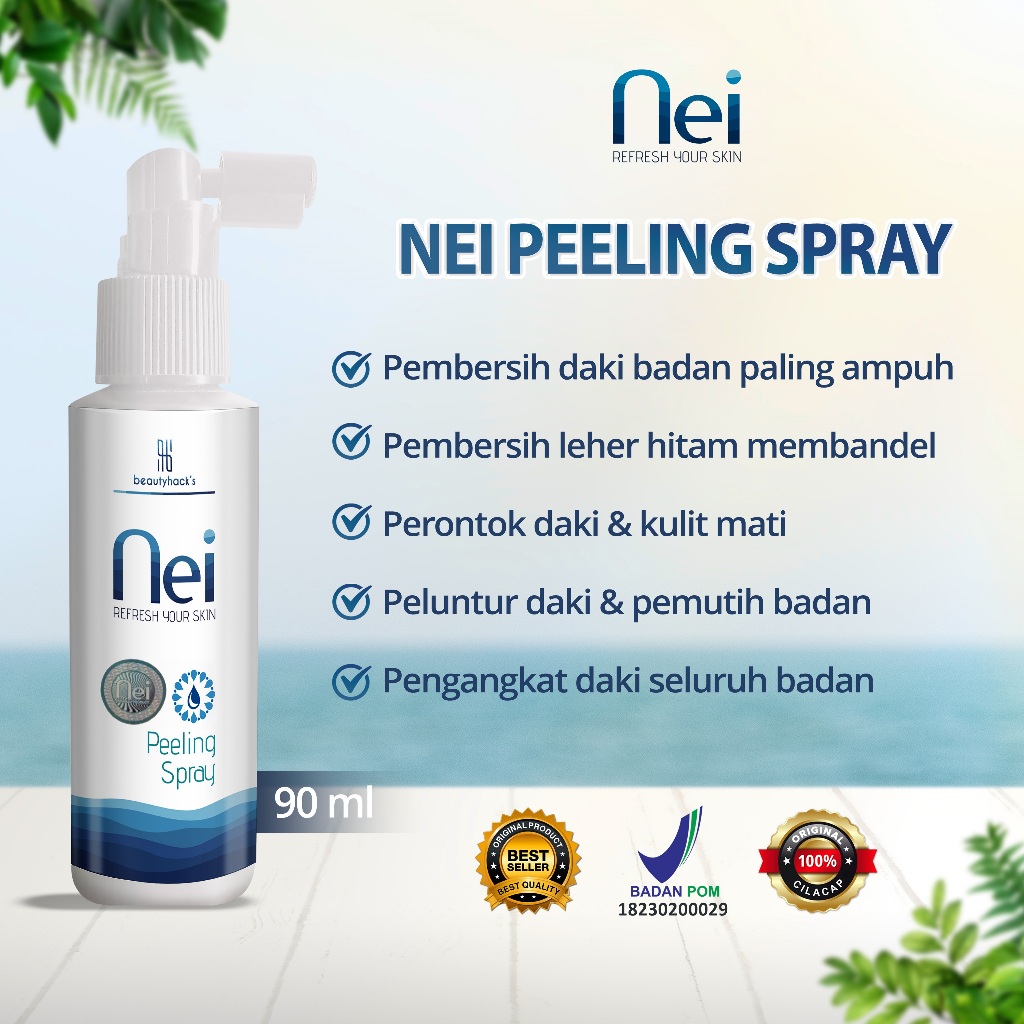 Jual NEI Peeling Spray Perontok Daki Membandel dan Sel Kulit Mati ...