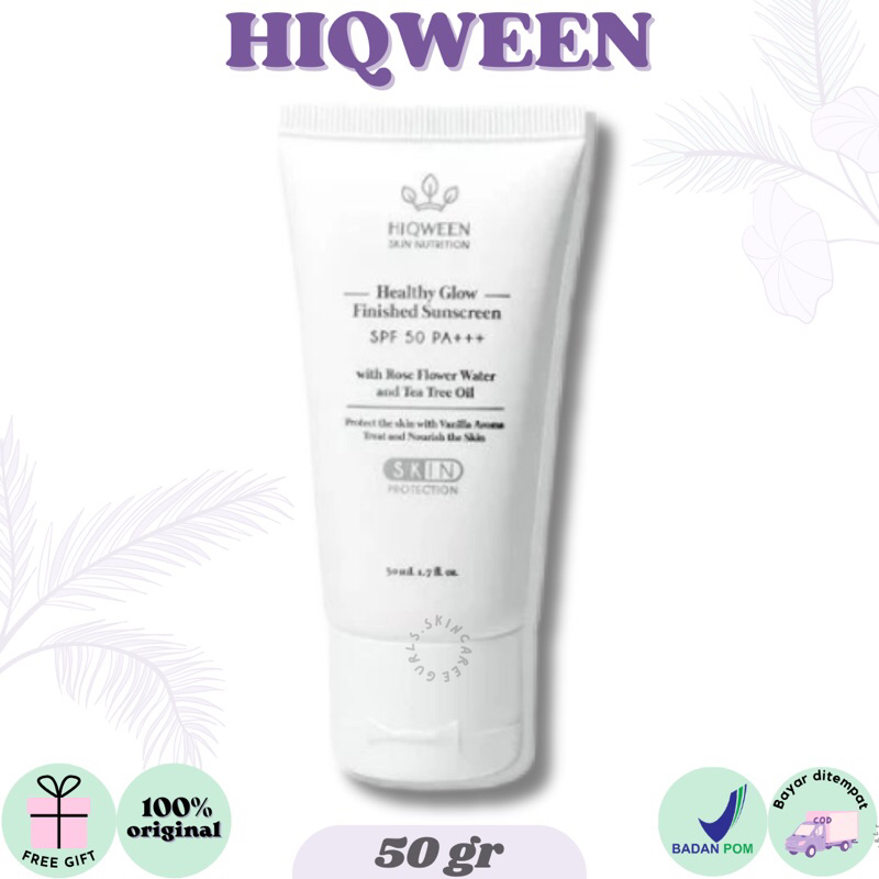 Jual Sunscreen Hiqween Healty Glow Finished Sunscreen SPF 50 PA ...