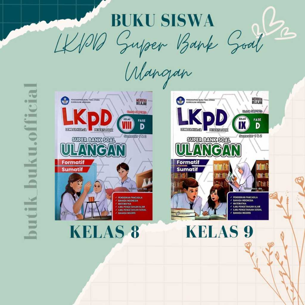 Jual BUKU SISWA LKPD (LEMBAR KERJA PESERTA DIDIK) SUPER BANK SOAL ...