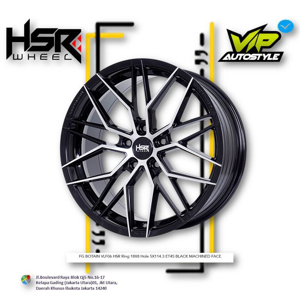 Jual HSR FG BOTAIN R18 - Velg Mobil HRV, Xpander, Terios, Camry, Palisade, CRV turbo Ring 18 ...