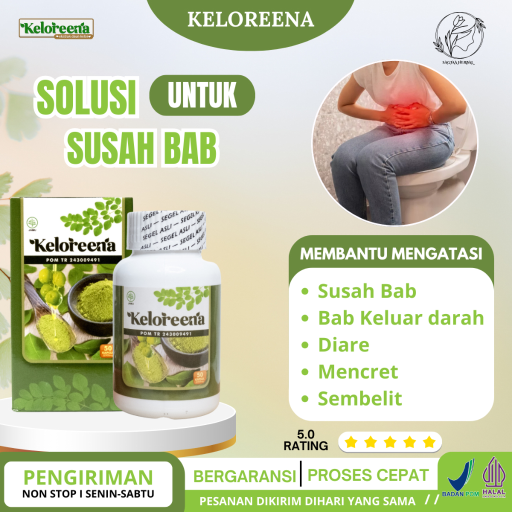 Jual Obat Susah Bab Bab Keluar darah Diare Mencret Sembelit Keloreena ...