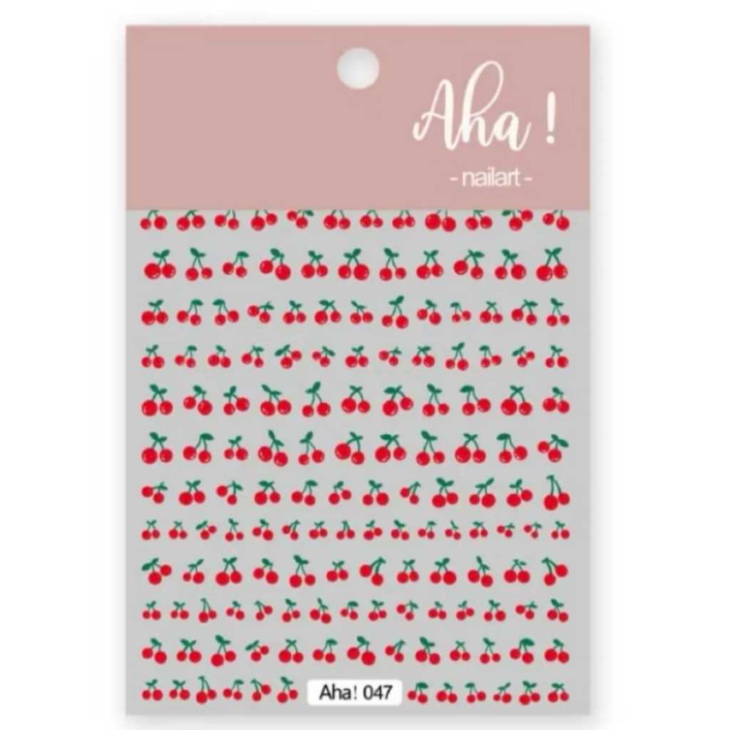 Jual BUAH STIKER KUKU CERI bunga nail art motif buah fruit lemon jeruk ...