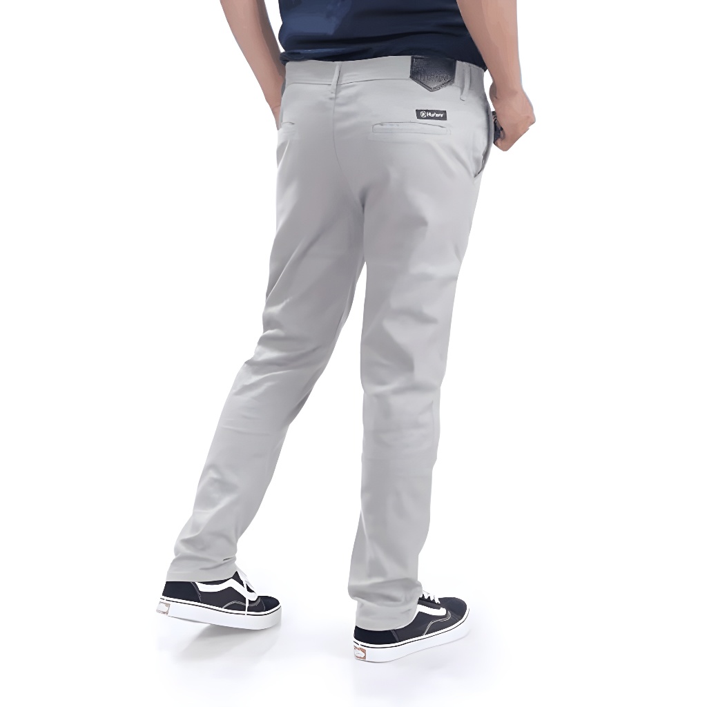Jual CELANA Chino Panjang Pria slimfit Kantor KERJAHARIAN Santai Casual Formal Hitam Abu Cream ...