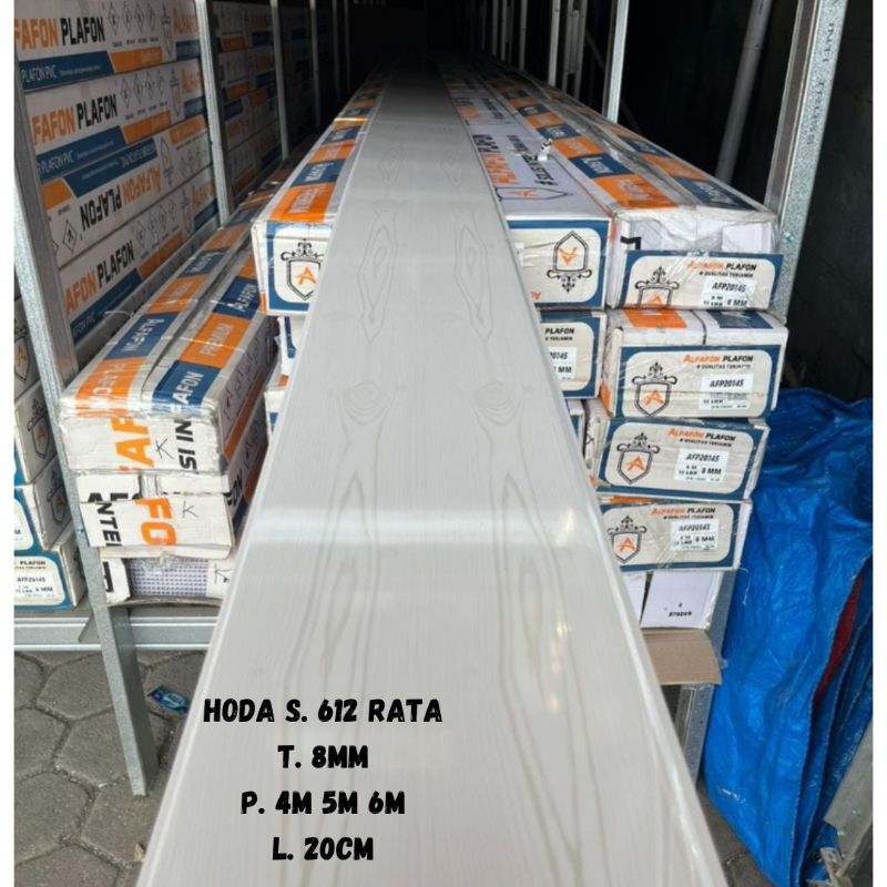 Jual Plafon pvc putih serat kayu glossy hoda S-612 plavon pvc motif ...