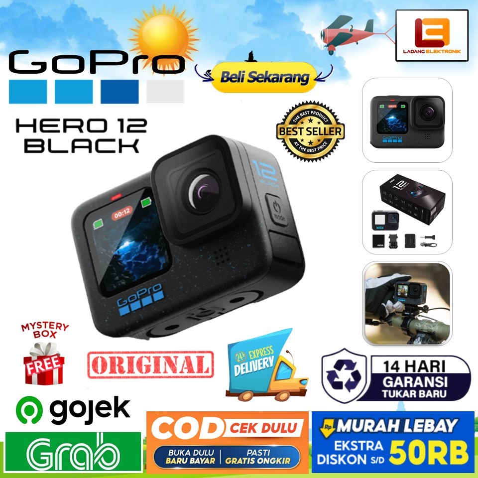Jual GoPro Hero 12 Action Camera Go Pro Hero12 Action Cam | Shopee Indonesia