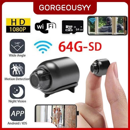 Jual 【64G SD】Kamera Mini WIFI CCTV Mini Tersembunyi Tanpa Kabel 1080P ...