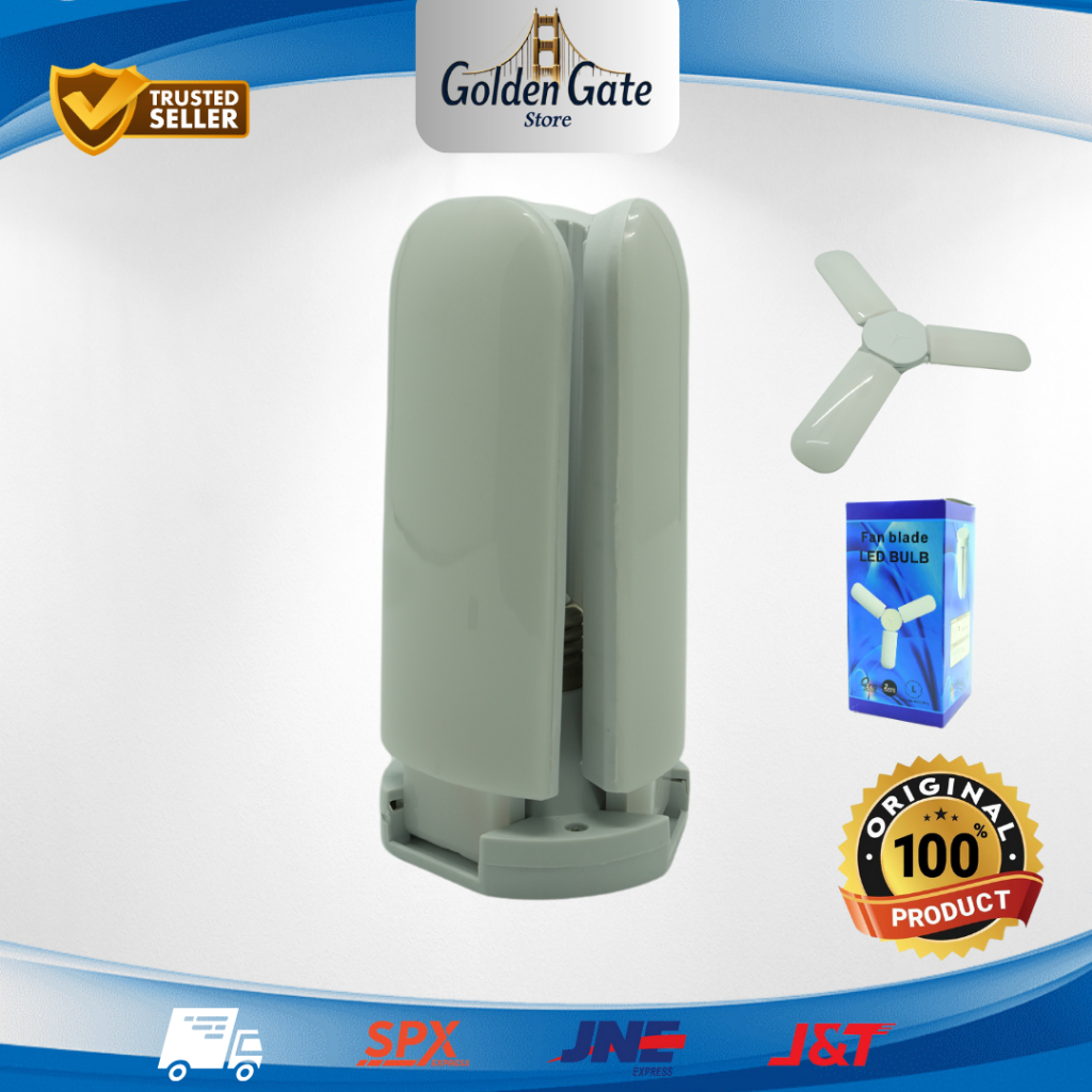 Jual Lampu Model Kipas 3 Sayap Hemat Energi || Bohlam Lampu LED Fan ...