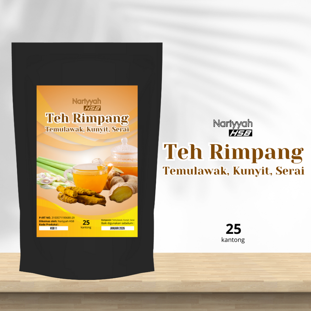Jual Griya Nariyyah HSB - Teh RImpang Temulawak | Teh Herbal untuk ...