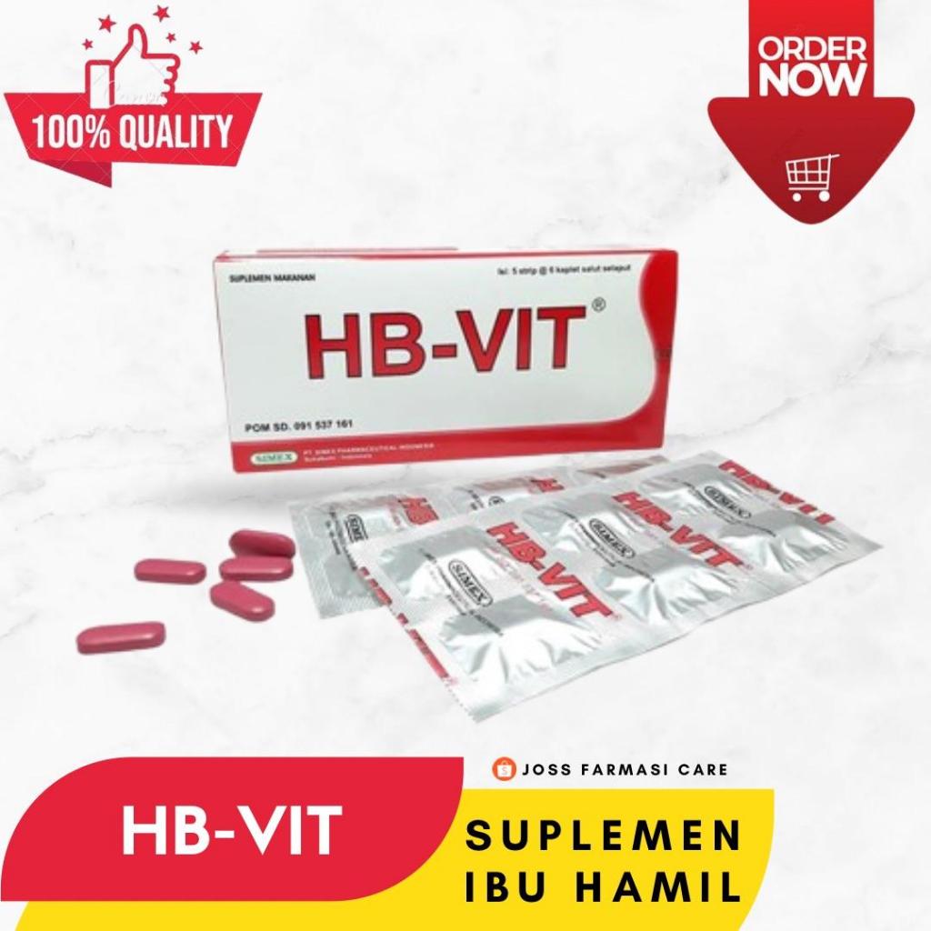 Jual HB VIT - Suplemen Penambah Darah Ibu Hamil 30 kaplet | Shopee ...
