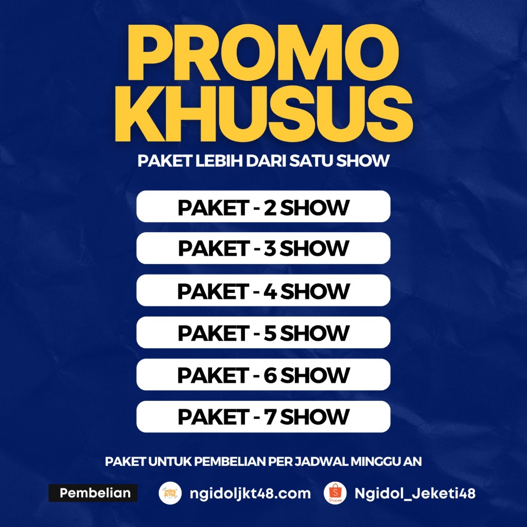 Jual Paket Live Streaming Theater JKT48 | Shopee Indonesia