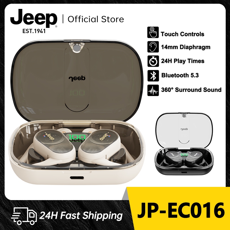 Jual Jeep EC016 Open Ear Earphone Bluetooth 5.4 Wireless Earphones With ...