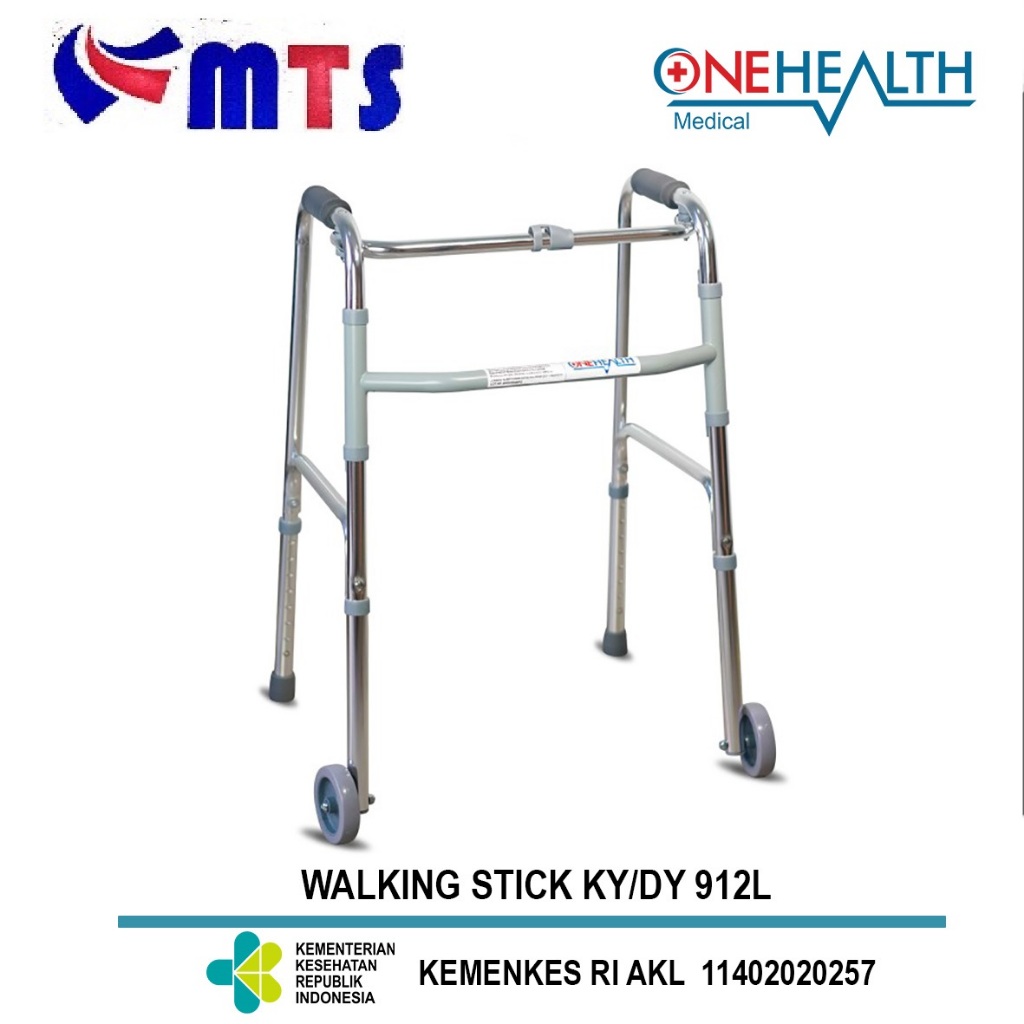 Jual COD - ONEHEALTH Walker RODA DY 912L Bisa Lipat Tongkat Bantu Jalan ...
