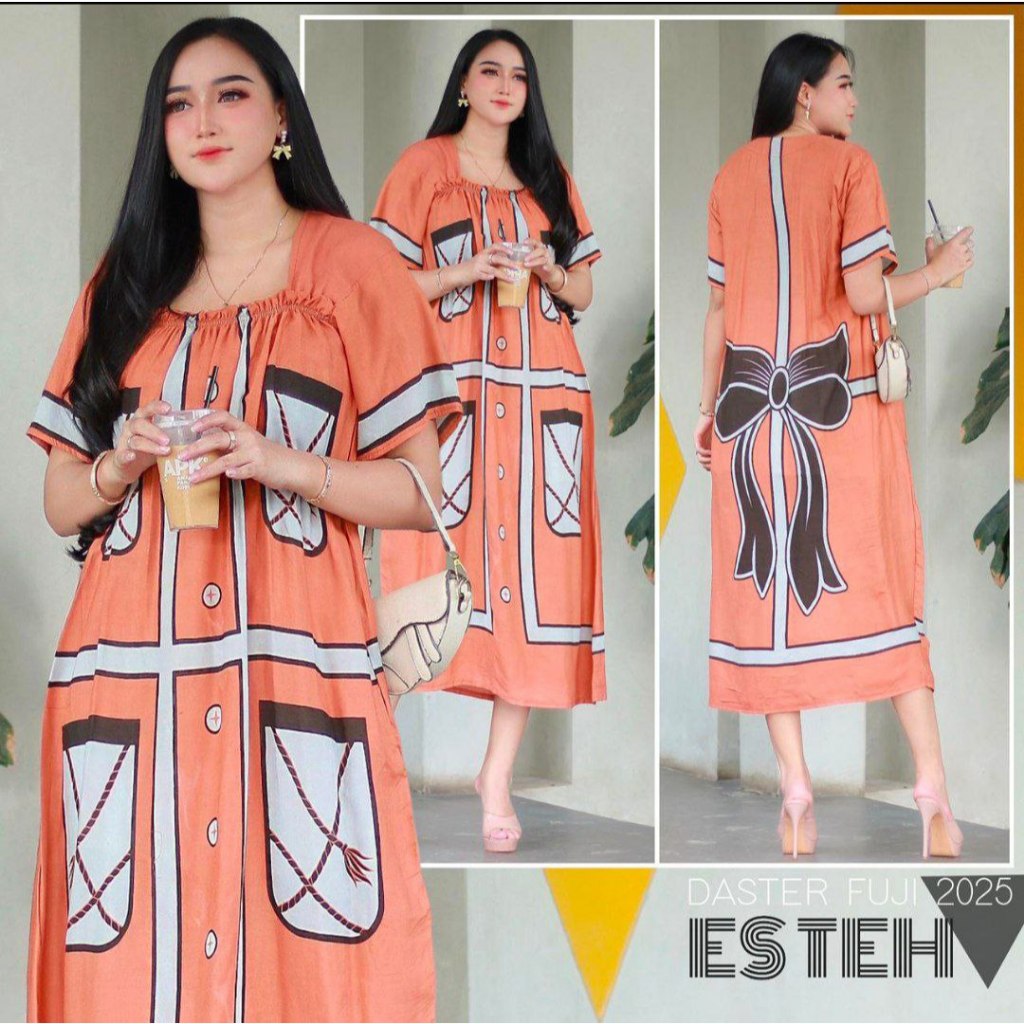 Jual DASTER FUJI ES TEH VIRAL LABUBU JUMBO RAYON SUPER ADEM NYAMAN ...