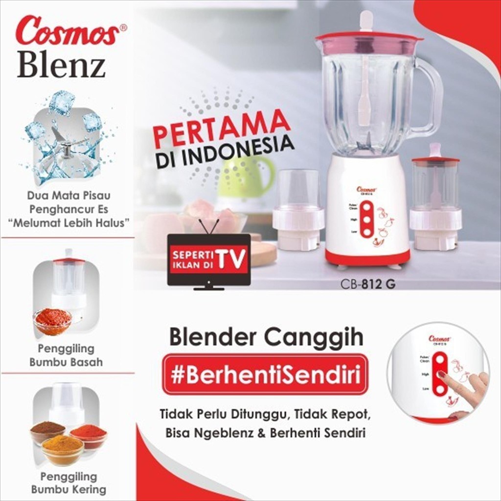 Jual COSMOS BLENDER 2L (CB-812 G) | Shopee Indonesia