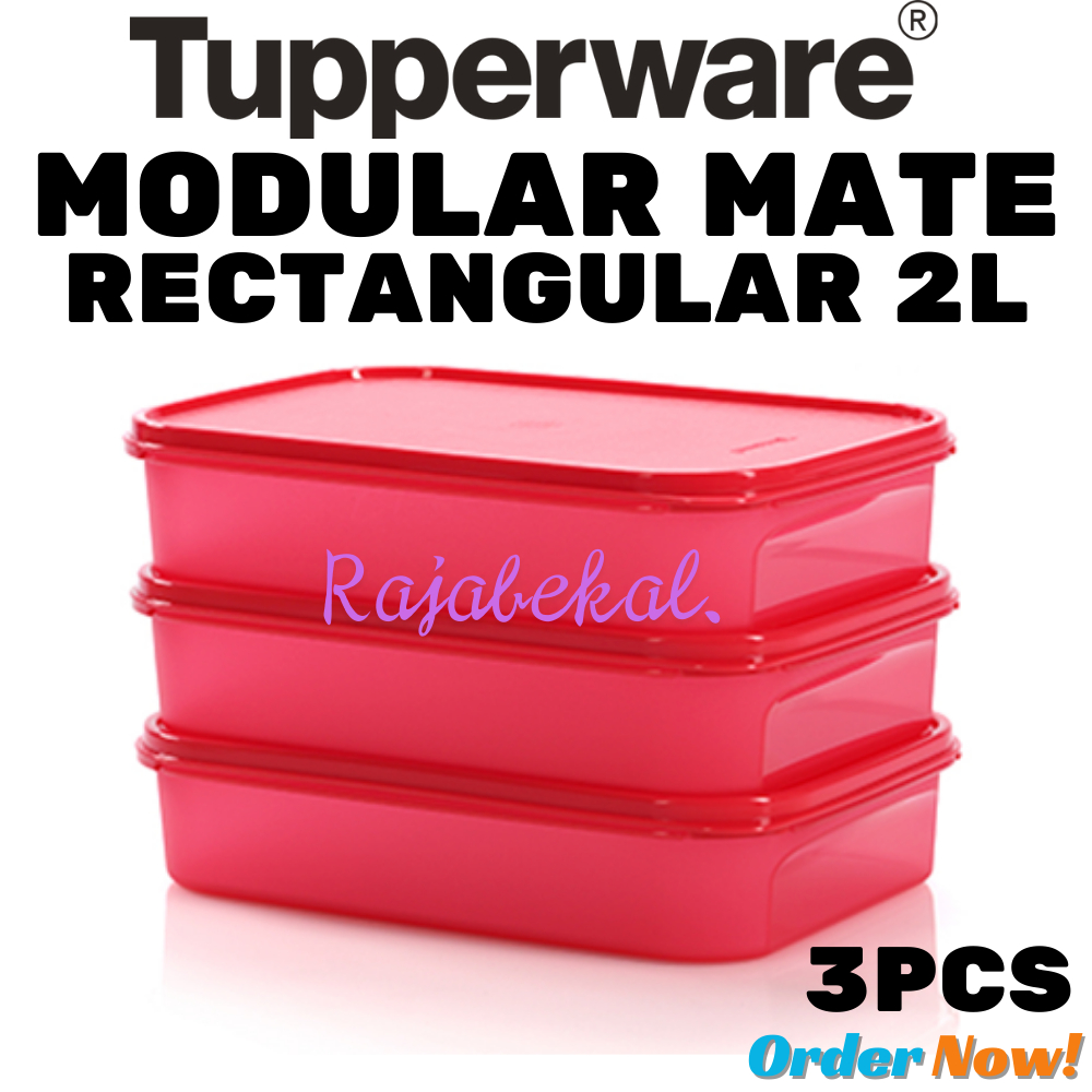 Jual PROMO Tupperware Modular Mate Rectangular MM rectangular 2L ...