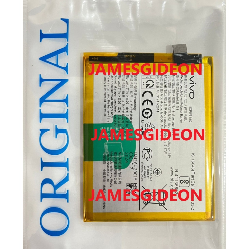 Jual BATTERY BATERAI VIVO V20 V20 PRO B-N8 BN8 ORI OEM HARGA GROSIR ...