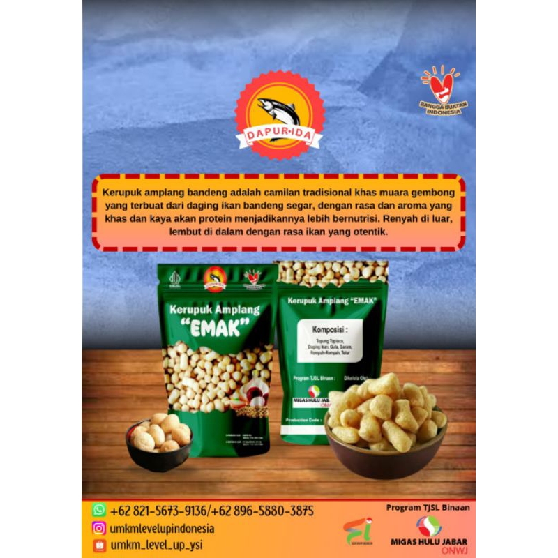 Jual Kerupuk Amplang EMAK - Dapur Ida | Shopee Indonesia