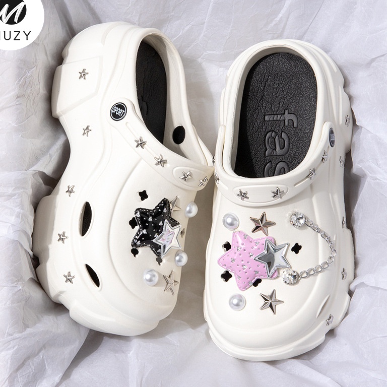 Jual Model Baru Muzy Sandal Sepatu Wegdes Wanita Sendal Baim Sandal ...