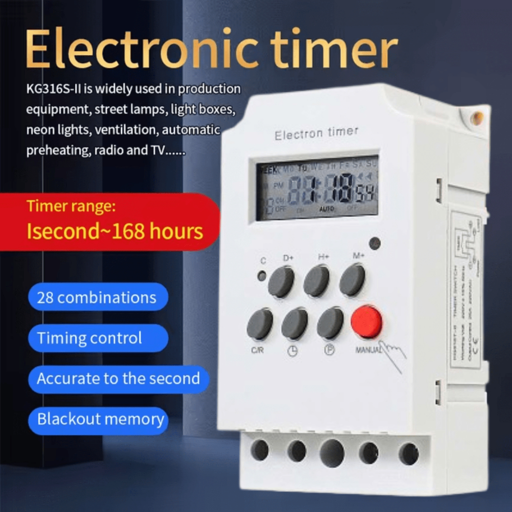Jual PUSAT KAMPA MCB Timer Digital Otomatis listrik Programmable Switch ...