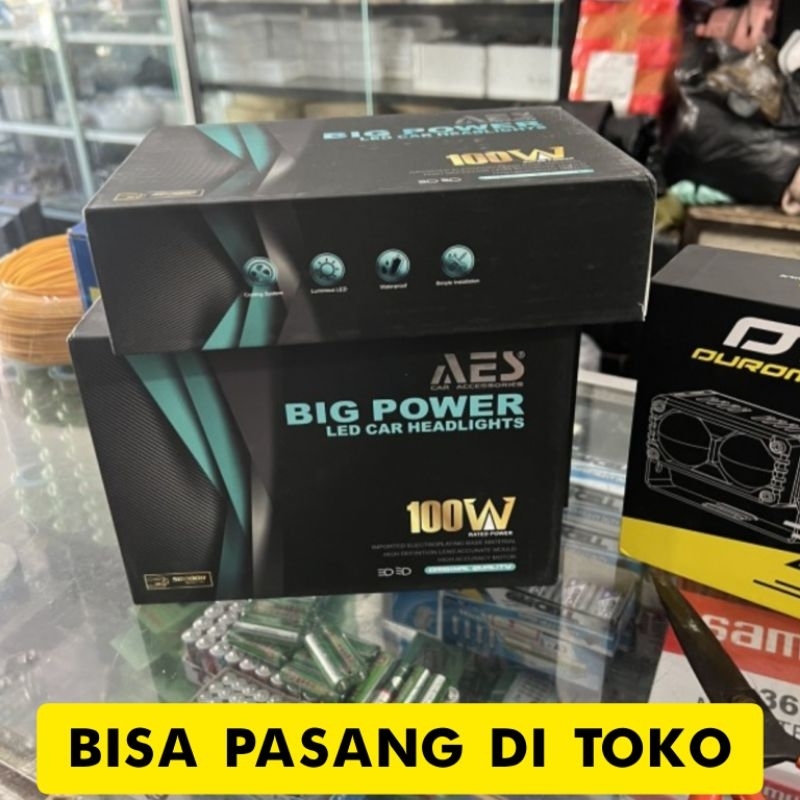 Jual LED AES Super Light 65W & Big Power 100W H4 H7 H9 H11 HB3 HB4 HIR2 ...
