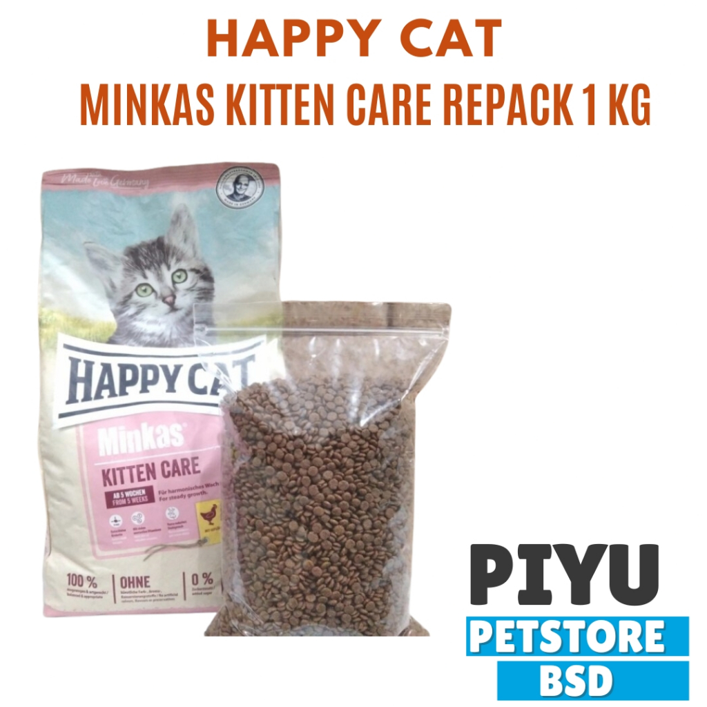 Jual Repack Happy Cat KItten Care Makanan Kucing 1 kg | Shopee Indonesia