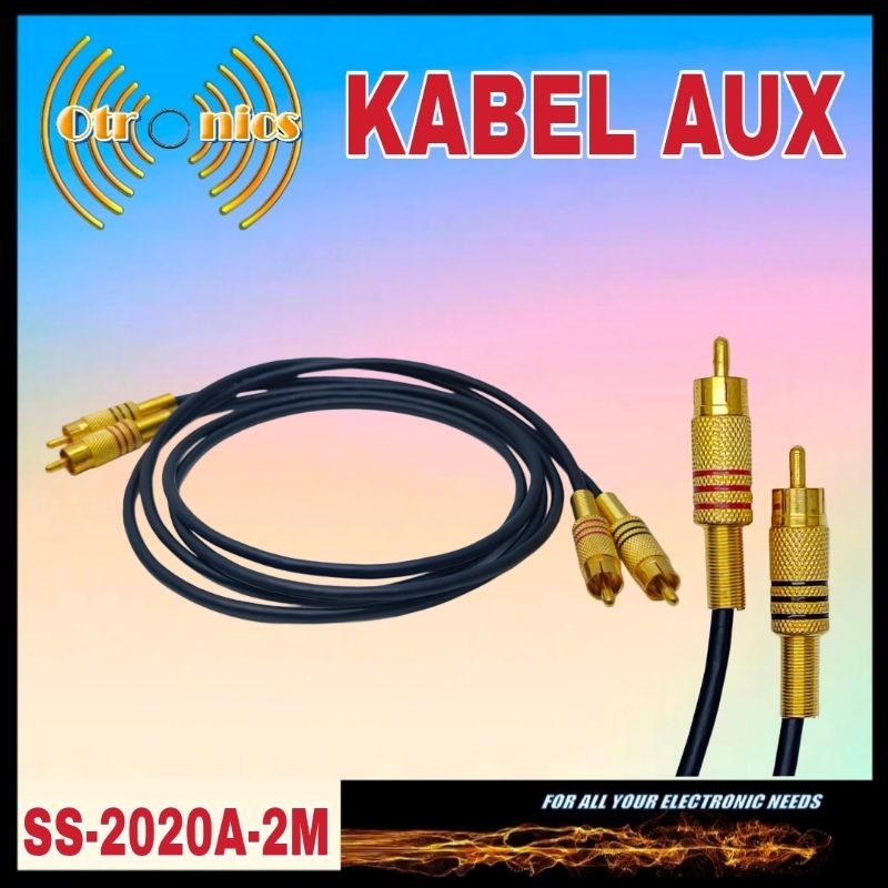 Jual Kabel Audio RCA 2 ke 2 Soundmax 1 meter | Shopee Indonesia