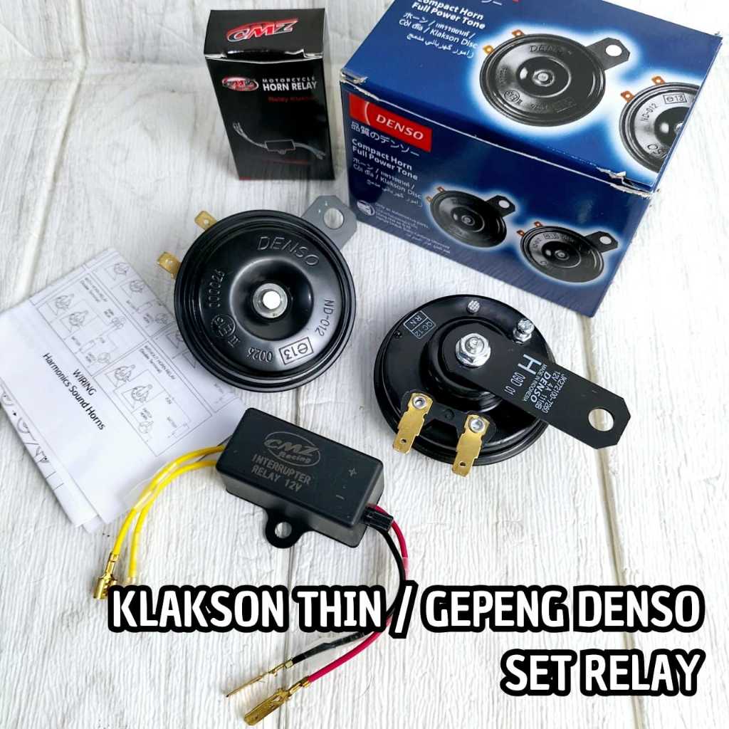 Jual HJK Klakson Denso Avanza Waterproof Horn Set Keong 12v 24V Mobil ...