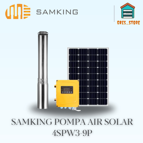 Jual SAMKING SOLAR PUMP W/Controller 4SPW3-9P 2200W AC/DC Panel/PLN Hybrid - SAMKING 4SPW3-9P ...