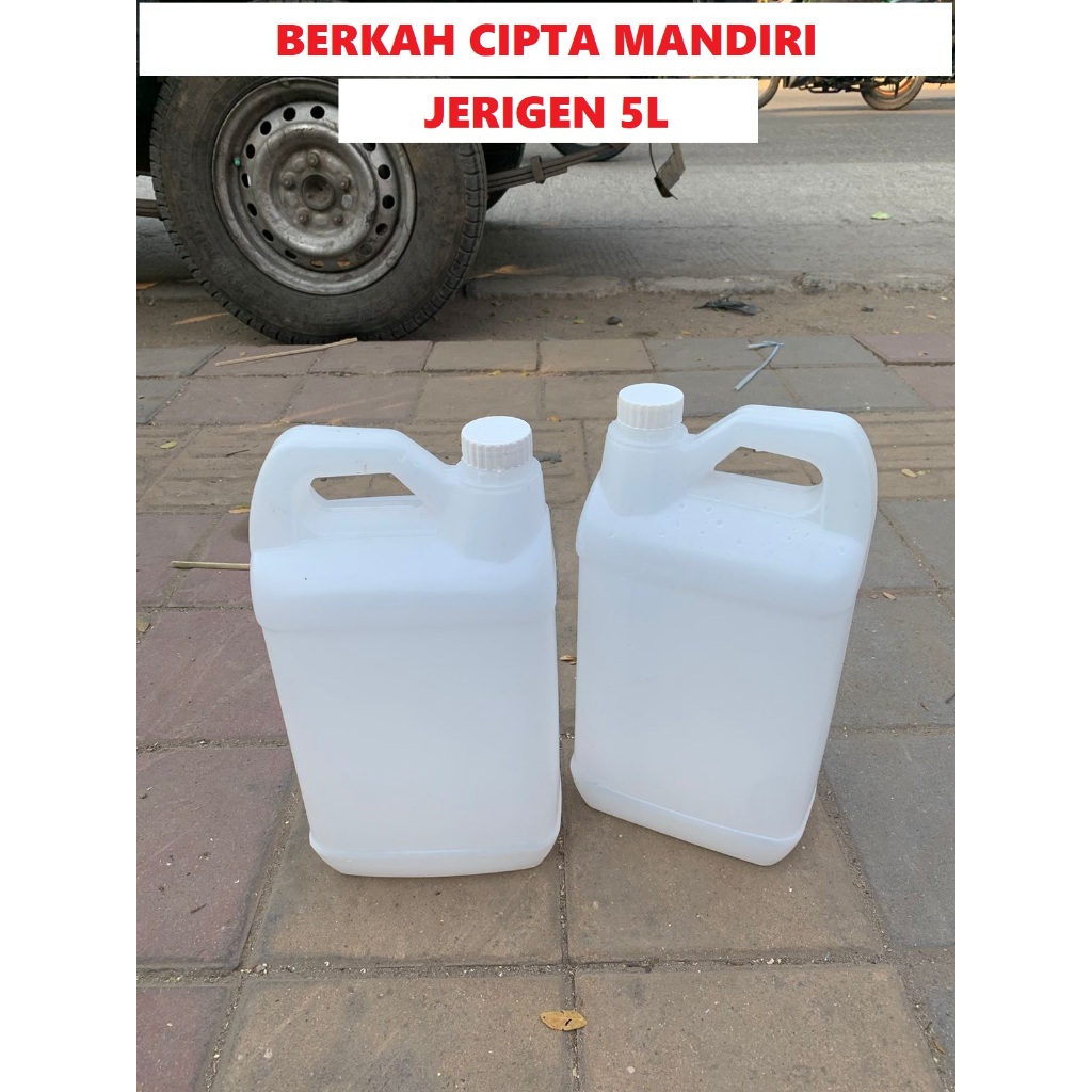 Jual Jerigen minyak 5kg / Derigen / Drigen Putih /jerigen - 5 Liter / 5 kg serbaguna | Shopee ...