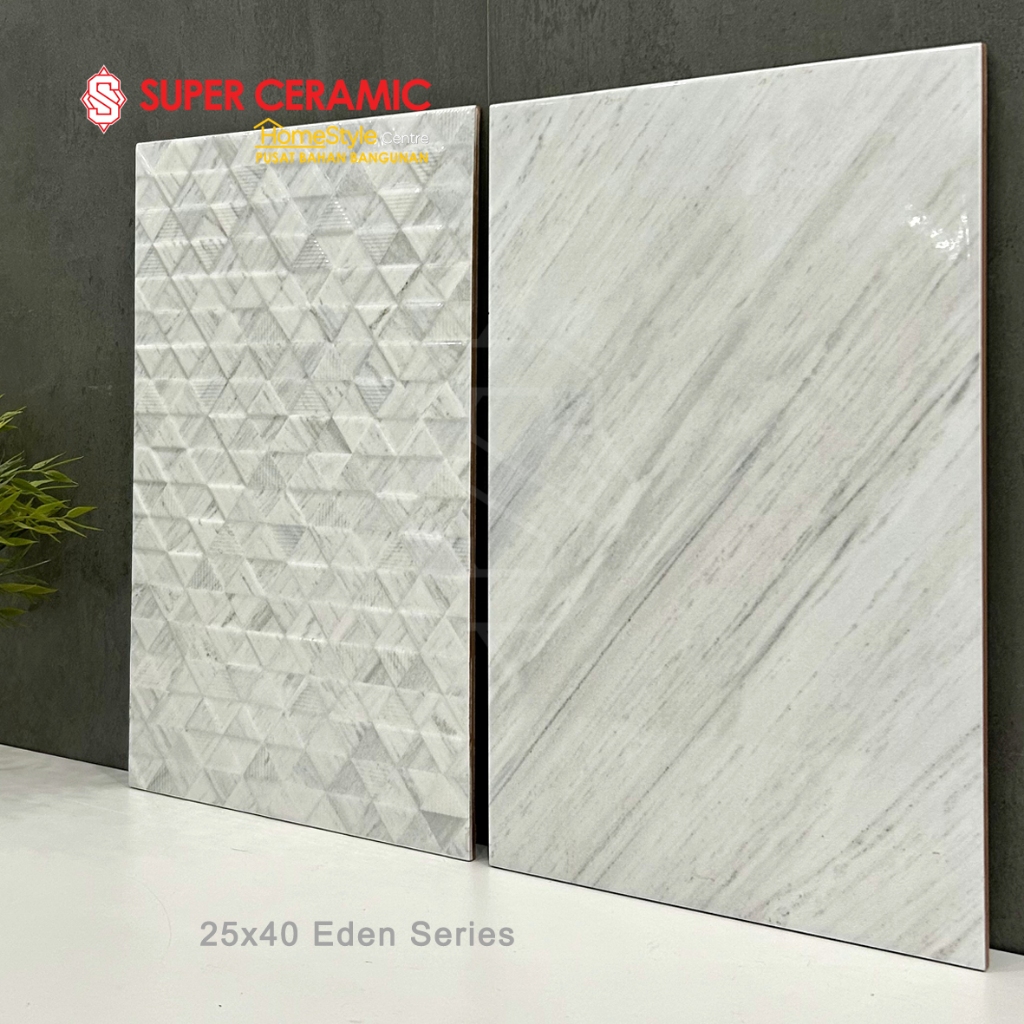 Jual ASIA TILE 25x40 Keramik Dinding - Eden Grey / Eden Grey Decor ...