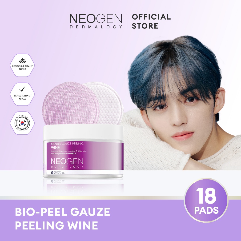 Jual NEOGEN DERMALOGY Bio Peel Exfoliating Pad Wine Small Jar (18 Pads ...