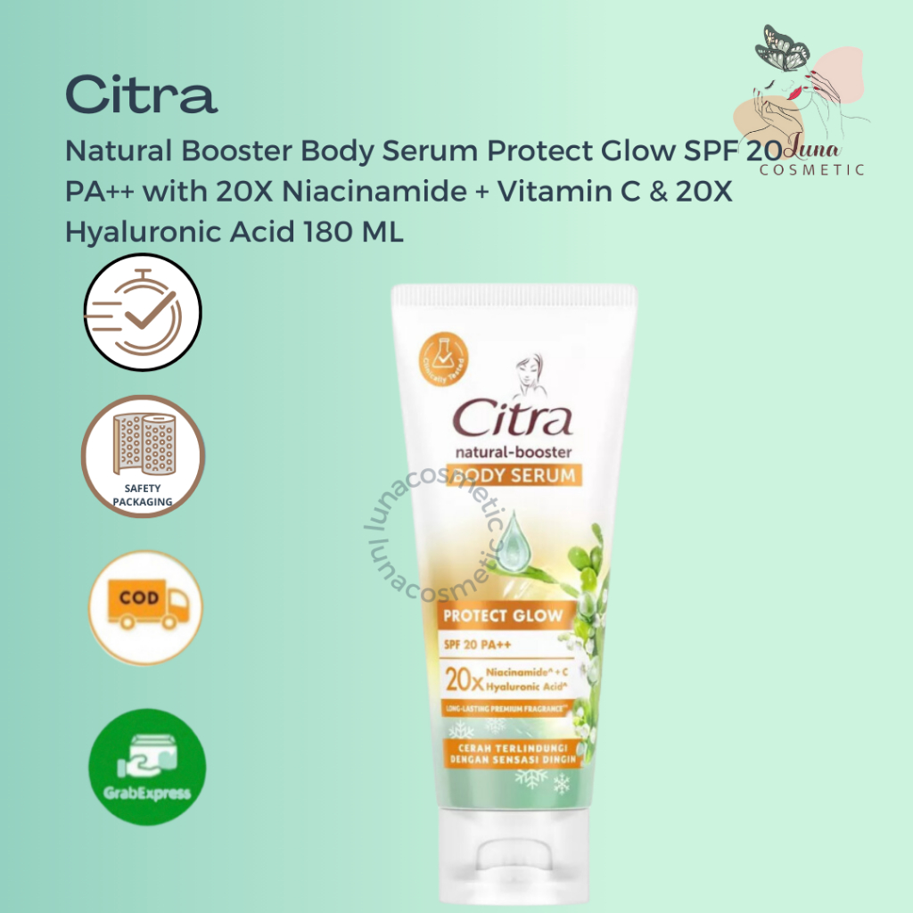 Jual Citra Natural Booster Body Serum Protect Glow SPF 20 PA++ with 20X ...