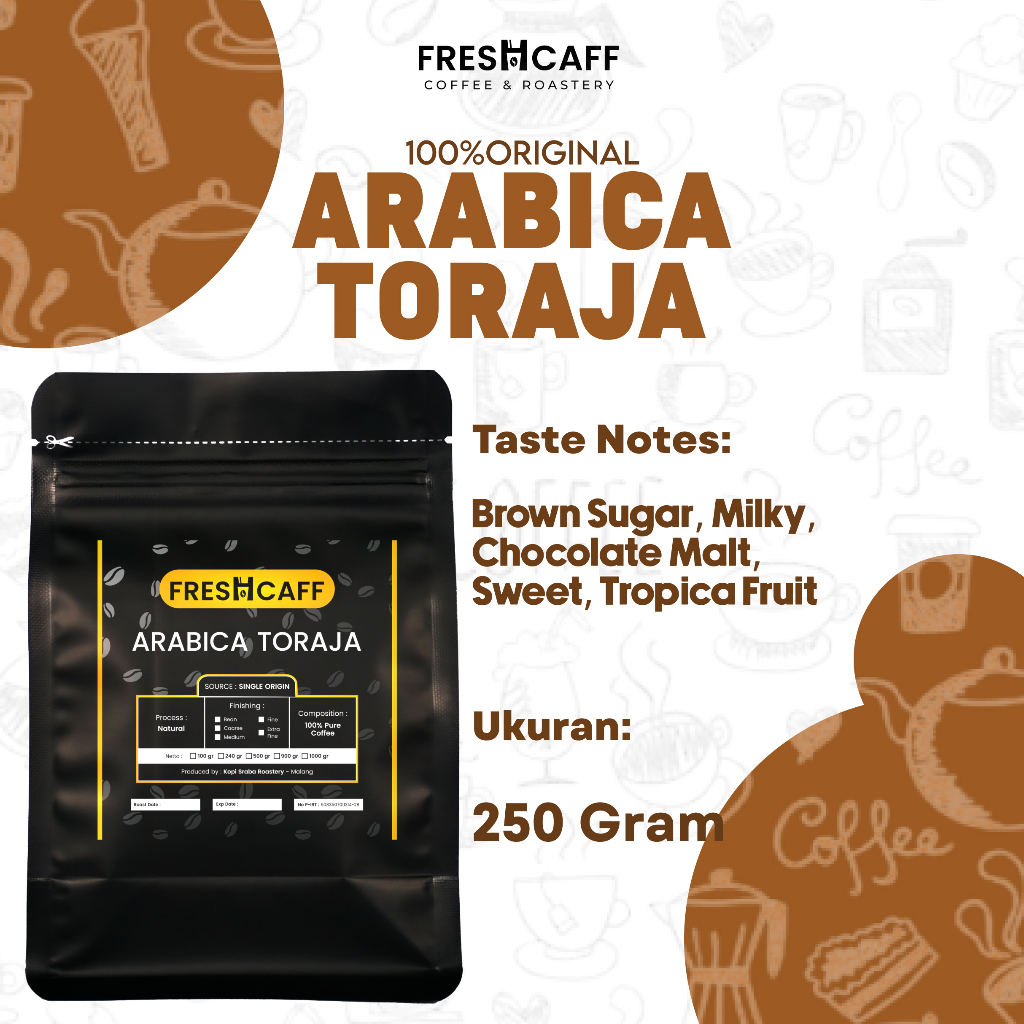 Jual Kopi Arabica Flores Bajawa Murah 250 gram (netto 250 gram ...
