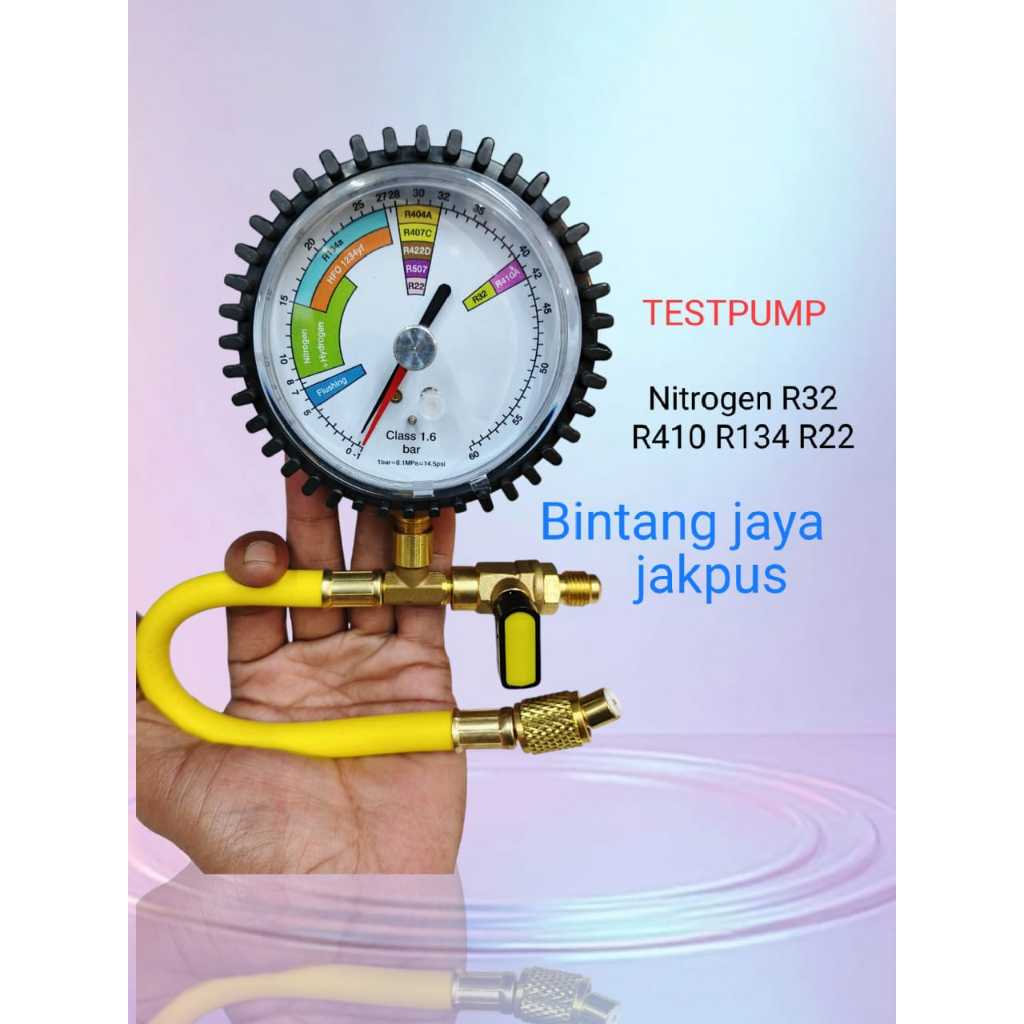 Jual pressure tester nitrogen R32 R410 R22 R134 / testpump regulator ...