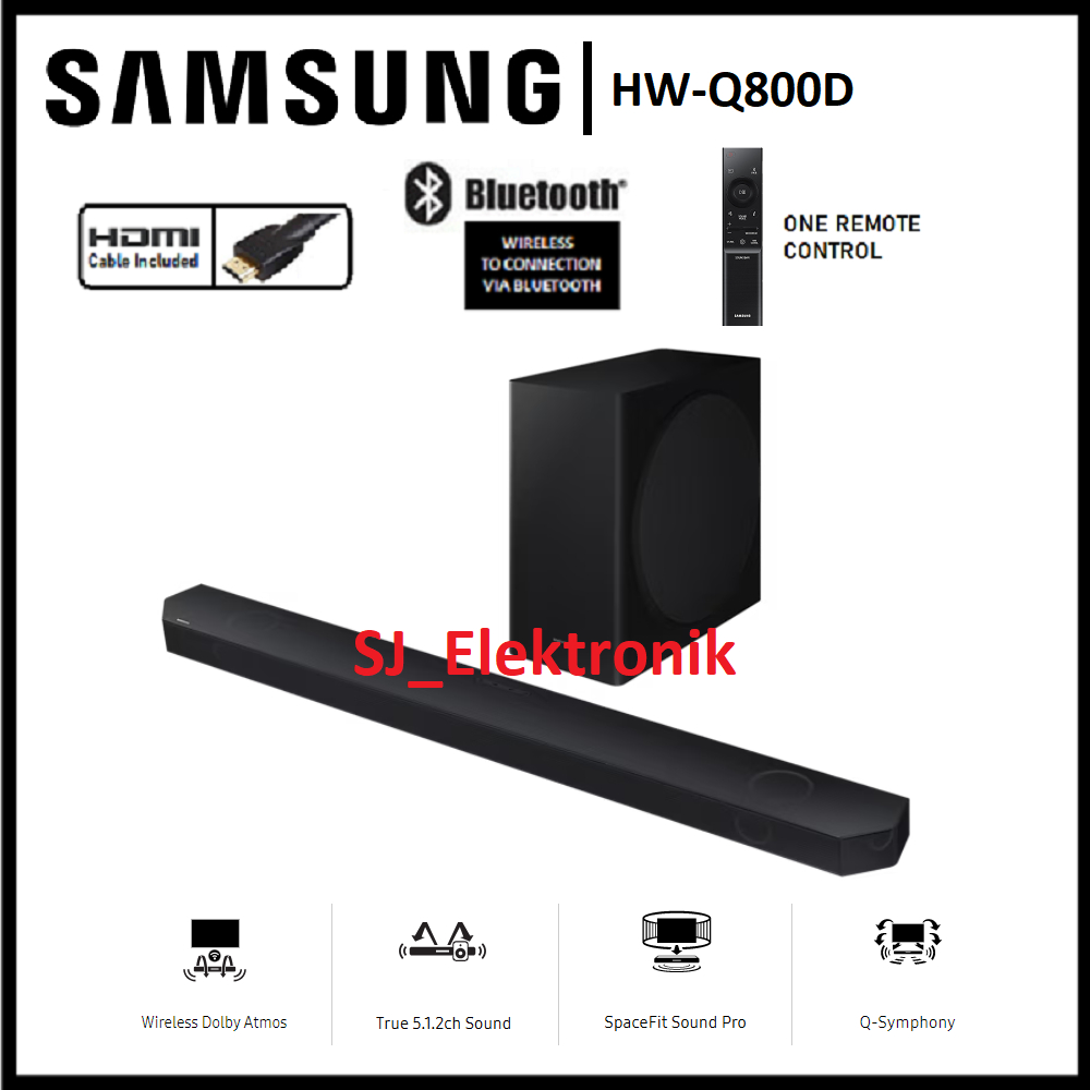 Jual Soundbar Samsung HW-Q800D True Dolby Atmos 5.1.2Ch Sub Woofer ...