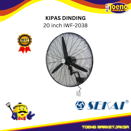 Jual KIPAS ANGIN DINGING / WALL FAN 20 inch IWF-2038 SEKAI | Shopee ...