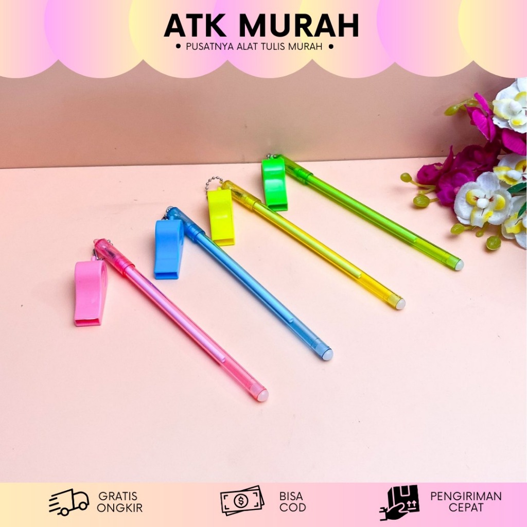Jual PULPEN GANTUNGAN PLUIT PG-1430 PULPEN LUCU ALAT TULIS SEKOLAH UNIK ...