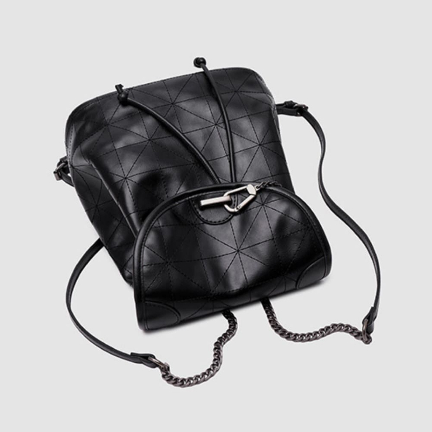 Jual Ransel Kulit Tas Punggung Wanita Minimalis Tali Rantai - RL501 ...