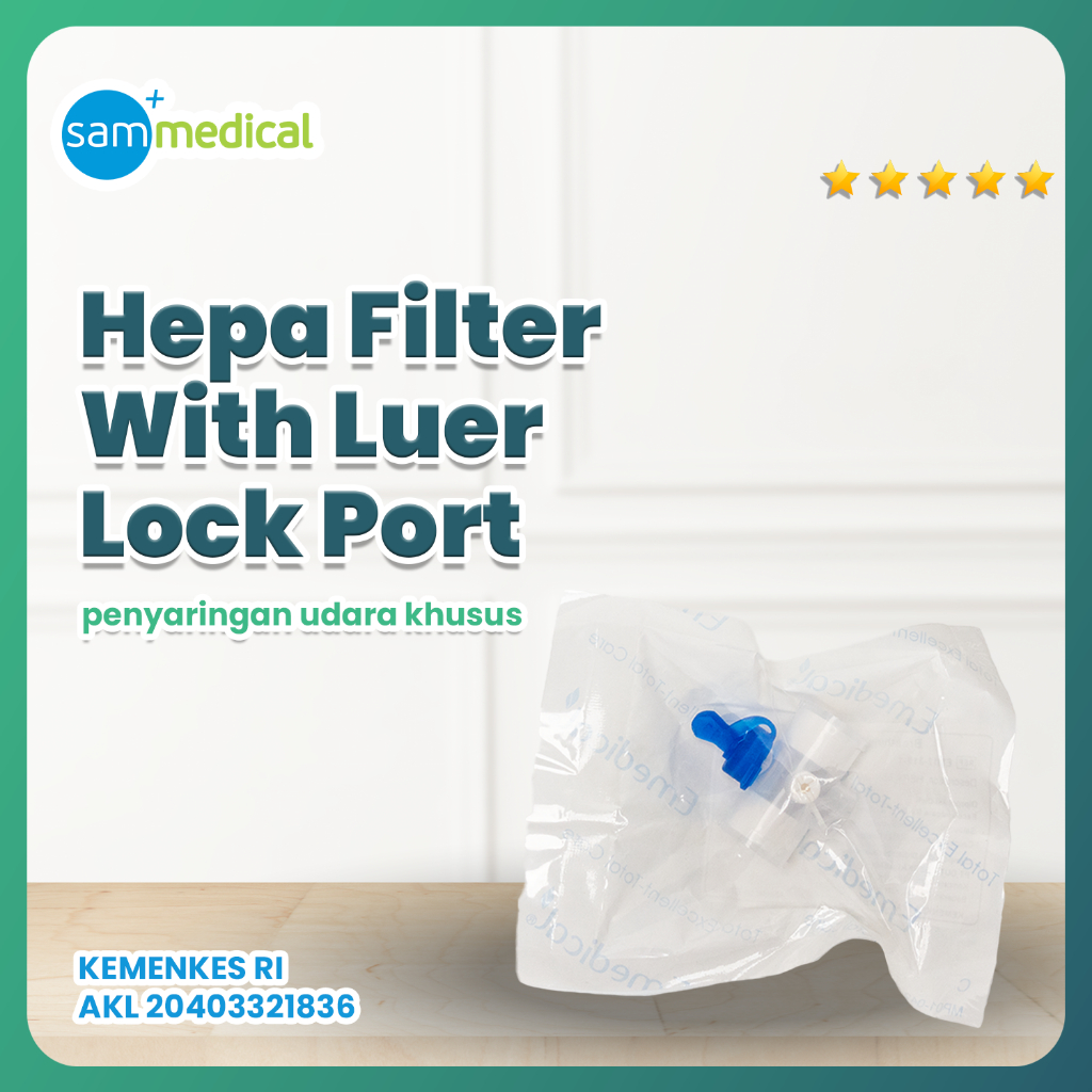 Jual Trockyster Hepa Filter With Luer Lock Port / HME Tracheotomy / HME ...