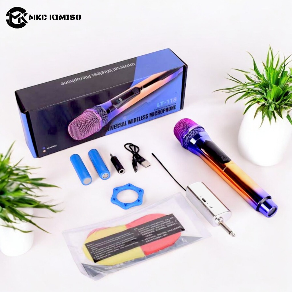 Jual MKC - Wireless Rainbow Single Mic LT Variasi Bluetooth Pengisian ...