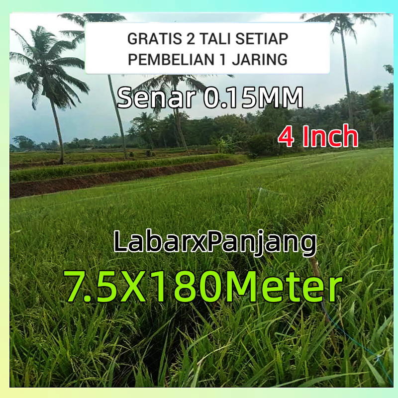Jual Jaring burung atau jaring padi sawah/Jaring Padi Penutup Sawah ...