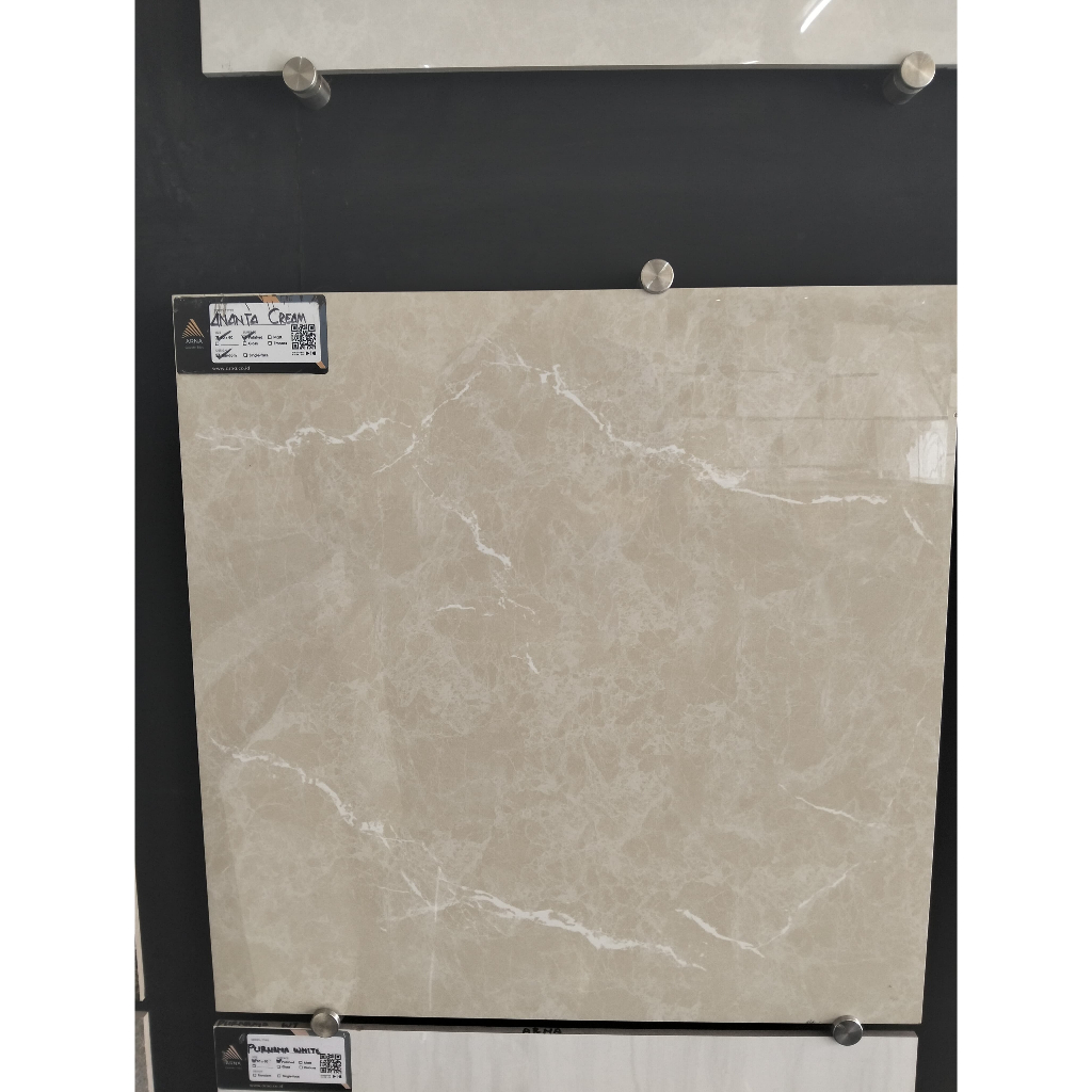 Jual GRANIT LANTAI CREAM CORAK UKURAN 60X60 | ARNA ANANTA CREAM 60X60 | Shopee Indonesia