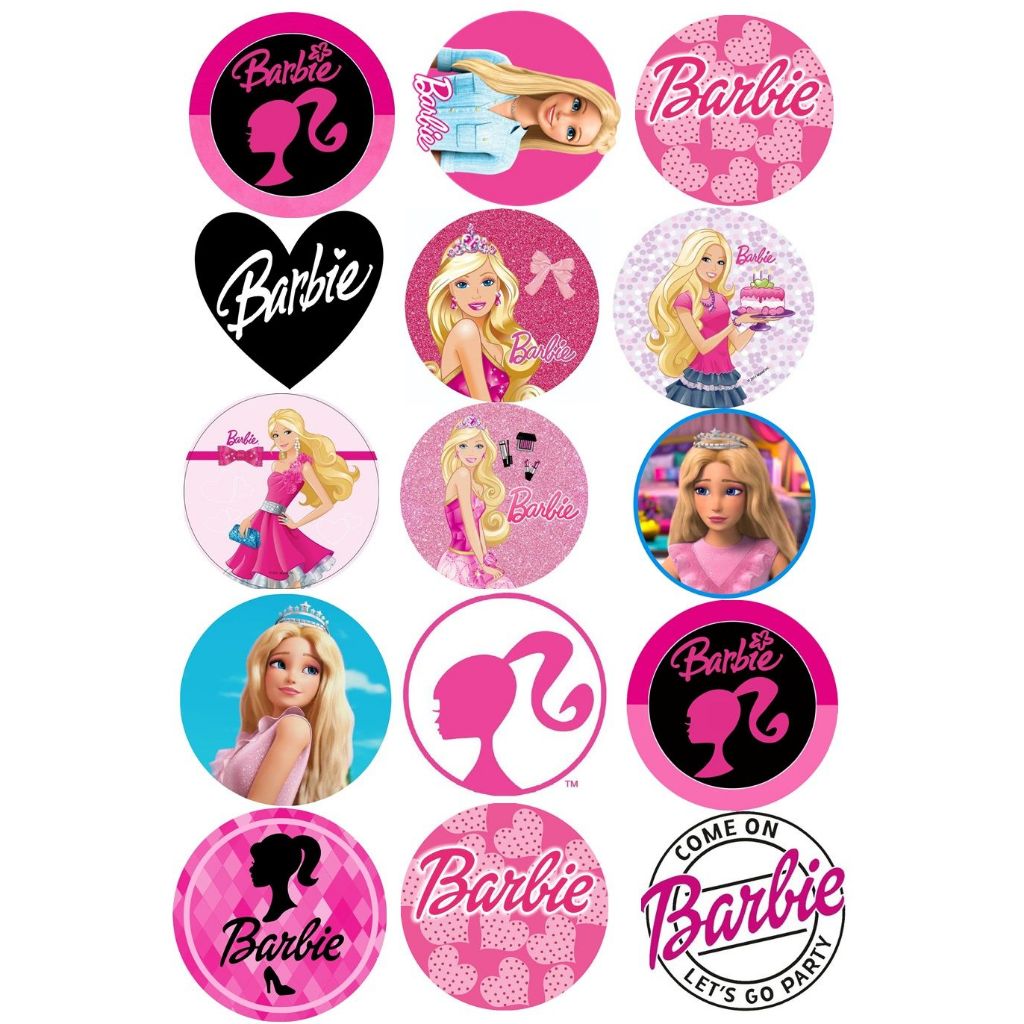 Jual CUPCAKE TOPPER CUSTOM ULANG TAHUN KARAKTER BARBIE | Shopee Indonesia