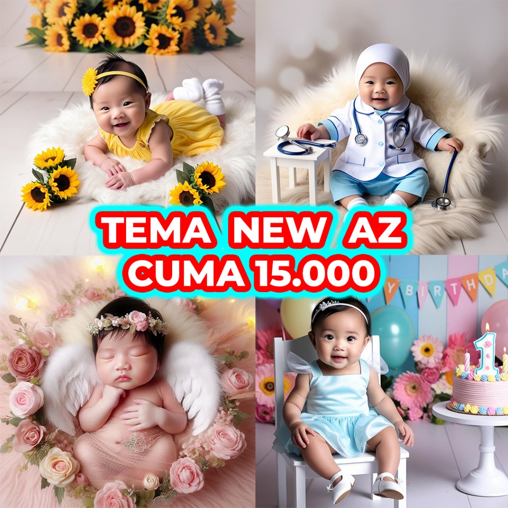 Jual Edit Foto Bayi Newborn Tema New AZ Project (25-48) | Shopee Indonesia