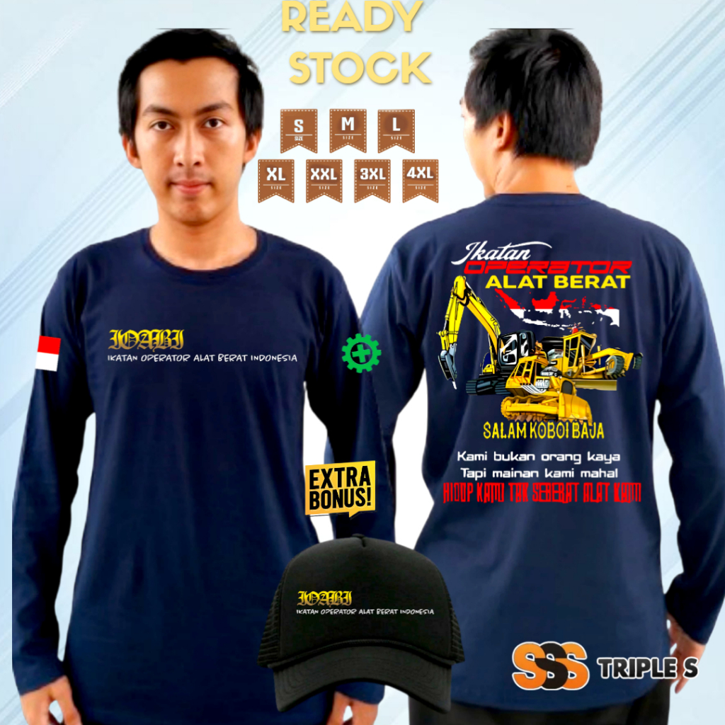 Jual TSHIRT PROFESI ALAT BERAT IKATAN SALAM KOBOI BAJA SIMPEL KEREN ...