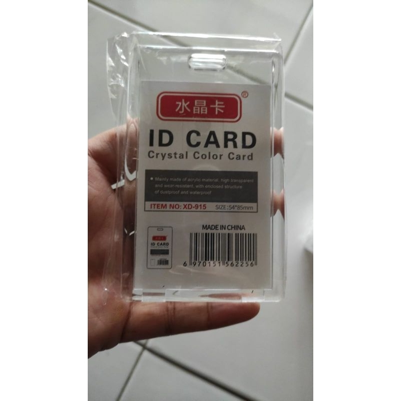 Jual Frame Id Holder Id Card Acrylic Casing Acrylic Id Card 2 sisi ...