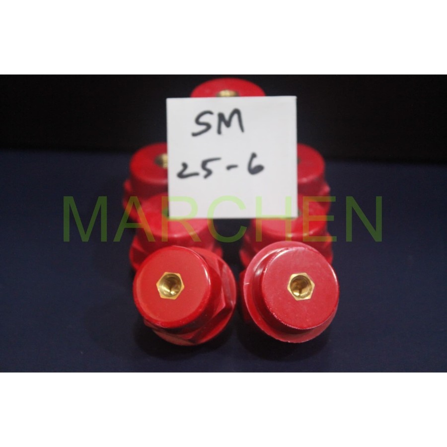 Jual ISOLATOR BUSBAR BUS BAR INSULATOR SM 25 - 6 MERAH | Shopee Indonesia