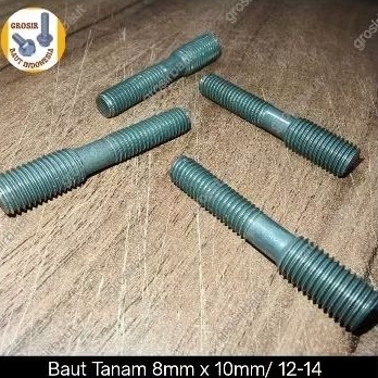 Jual GB Baut tanam blok m8xm10 / baut tanam blok m8xm10 k12xk14 ( paket ...