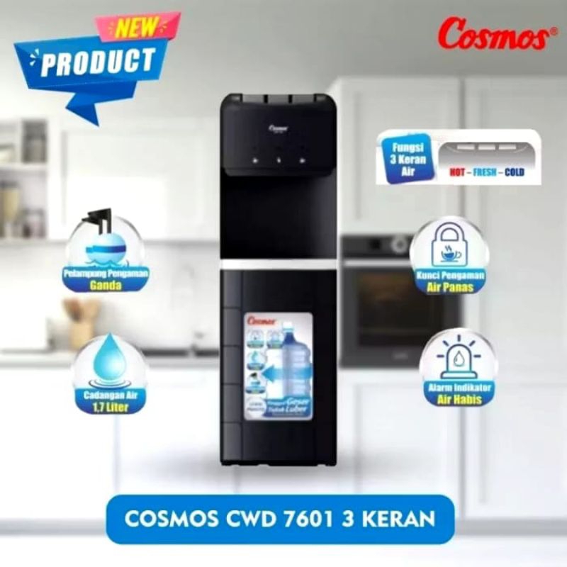 Jual Dispenser Cosmos CWD-7601 Galon bawah 3Kran | Shopee Indonesia