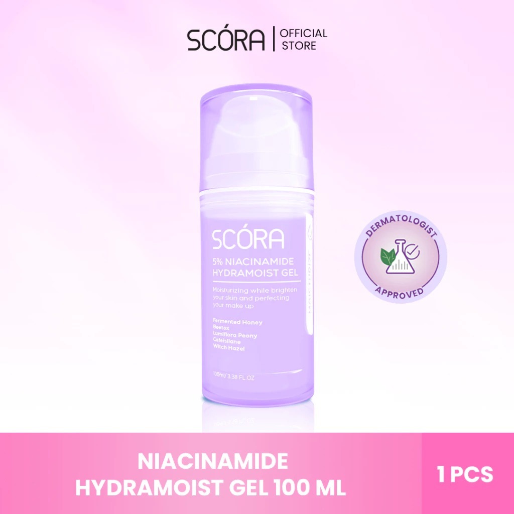 Jual SCORA 5% Niacinamide Hydramoist Gel 100ml Pelembab Wajah yang Mencerahkan Kulit | Shopee ...